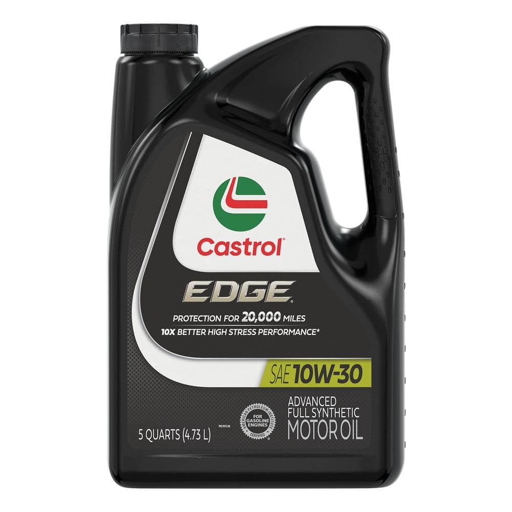 CASTROL EDGE 10W-30 Advanced Full Synthetic Motor Oil, 5 qt. 1598B6 ...
