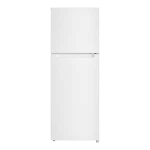 Vissani 10.1 cu. ft. Top Freezer Refrigerator in Stainless Steel Look ...