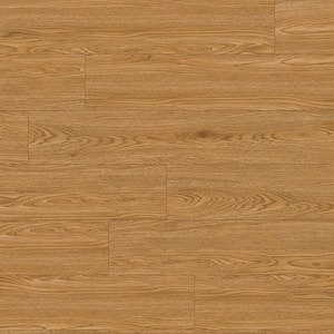 DOTFLOOR Golden Oak 12-MIL x 7.17 in. W x 48 in. L Click Lock ...