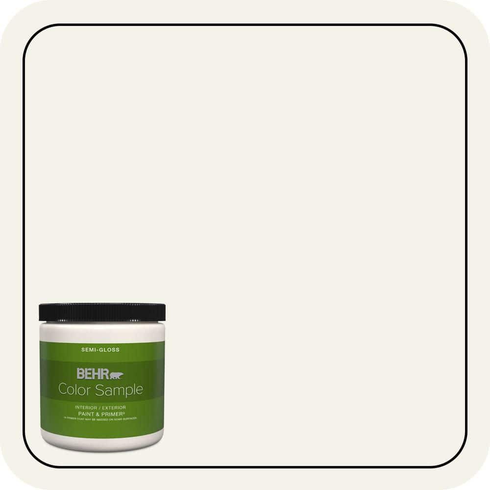 BEHR PREMIUM PLUS 8 oz. #BWC-11 Fresh Popcorn Semi-Gloss Interior ...