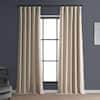 Exclusive Fabrics & Furnishings Sepia Beige Solid Rod Pocket Room ...