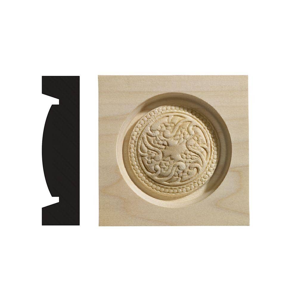 Ornamental Mouldings Whimsey Collection 13/16 in. x 3-1/4 in. x 3-1/4 ...