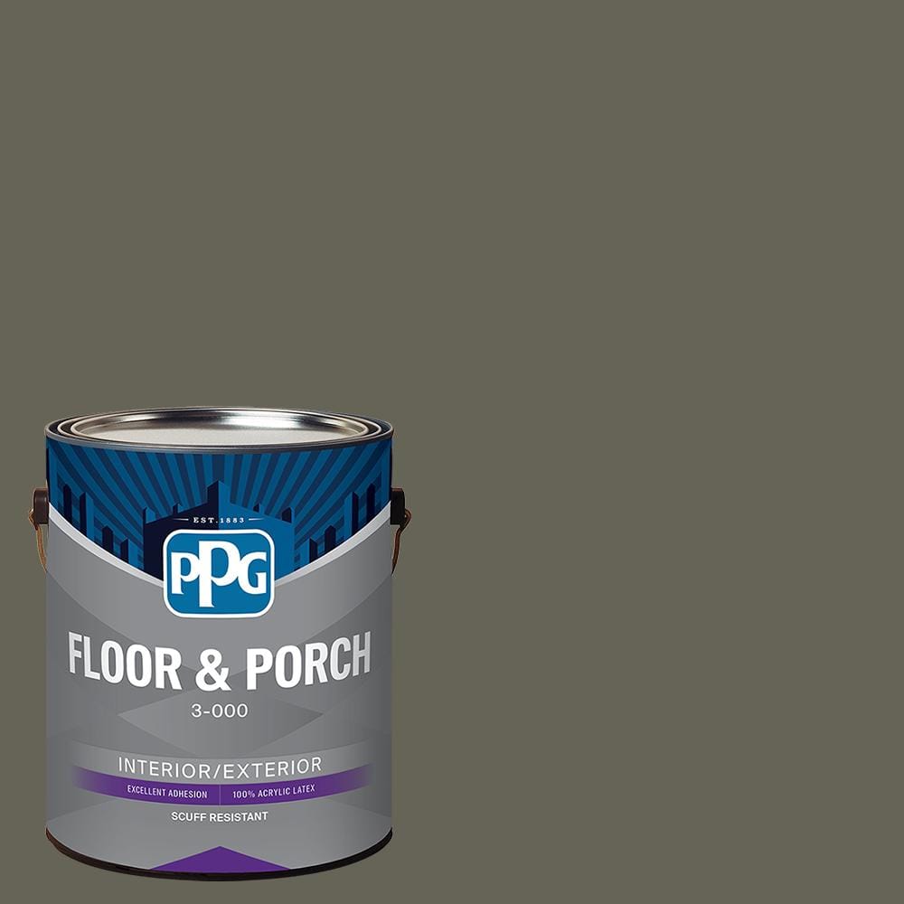PPG 1 gal. PPG1029-7 Plunge Pool Satin Interior/Exterior Floor and ...