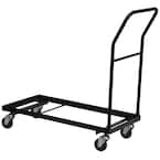 Carnegy Avenue Steel 4-Wheeled Stack Chair Dolly in Black CGA-XF-3511 ...