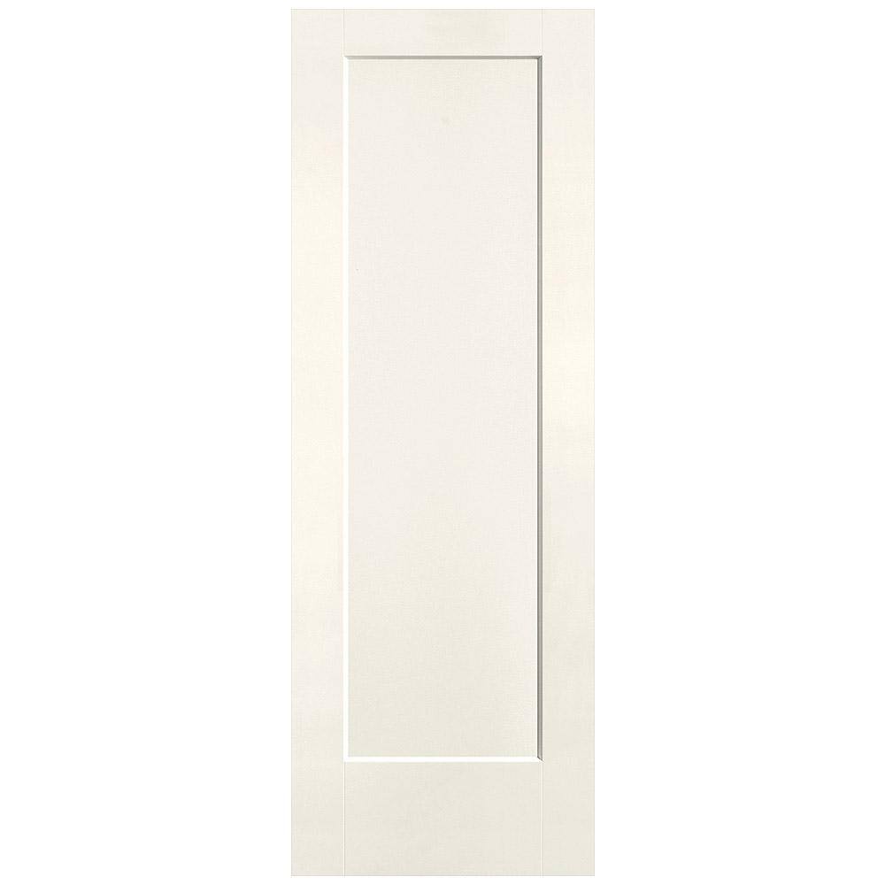 Masonite 28 in. x 80 in. 1-Panel Lincoln Park Single Bore Solid Core ...