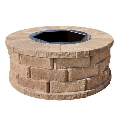 RockWall Collection in Pecan – Outdoors – The Home Depot