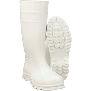 Premium White Steel Toe PVC Boot Men's Size 9 70665-09 - The Home Depot