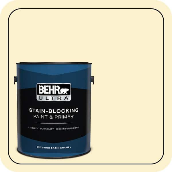BEHR ULTRA 1 gal. #370A-1 Moon Mist Satin Enamel Exterior Paint ...