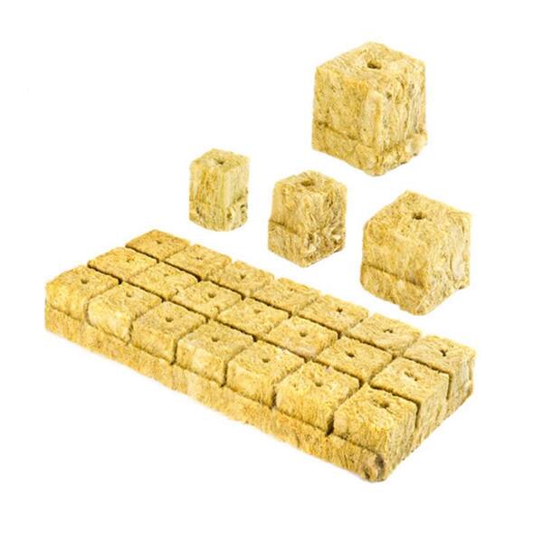Wellco 1.4 in. Rockwool Grow Blocks for Hydroponics Soilless ...