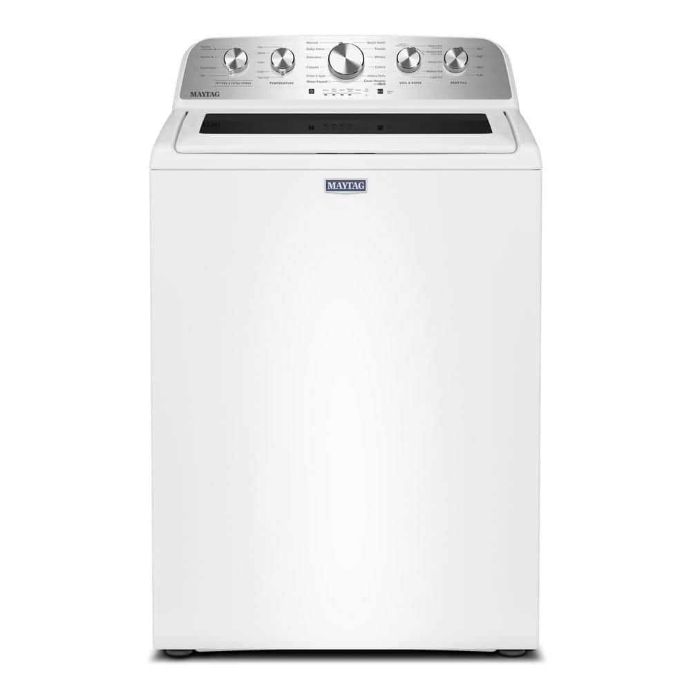 Maytag 4.7 cu. ft. Top Load Washer in White with Pet Pro Option ...