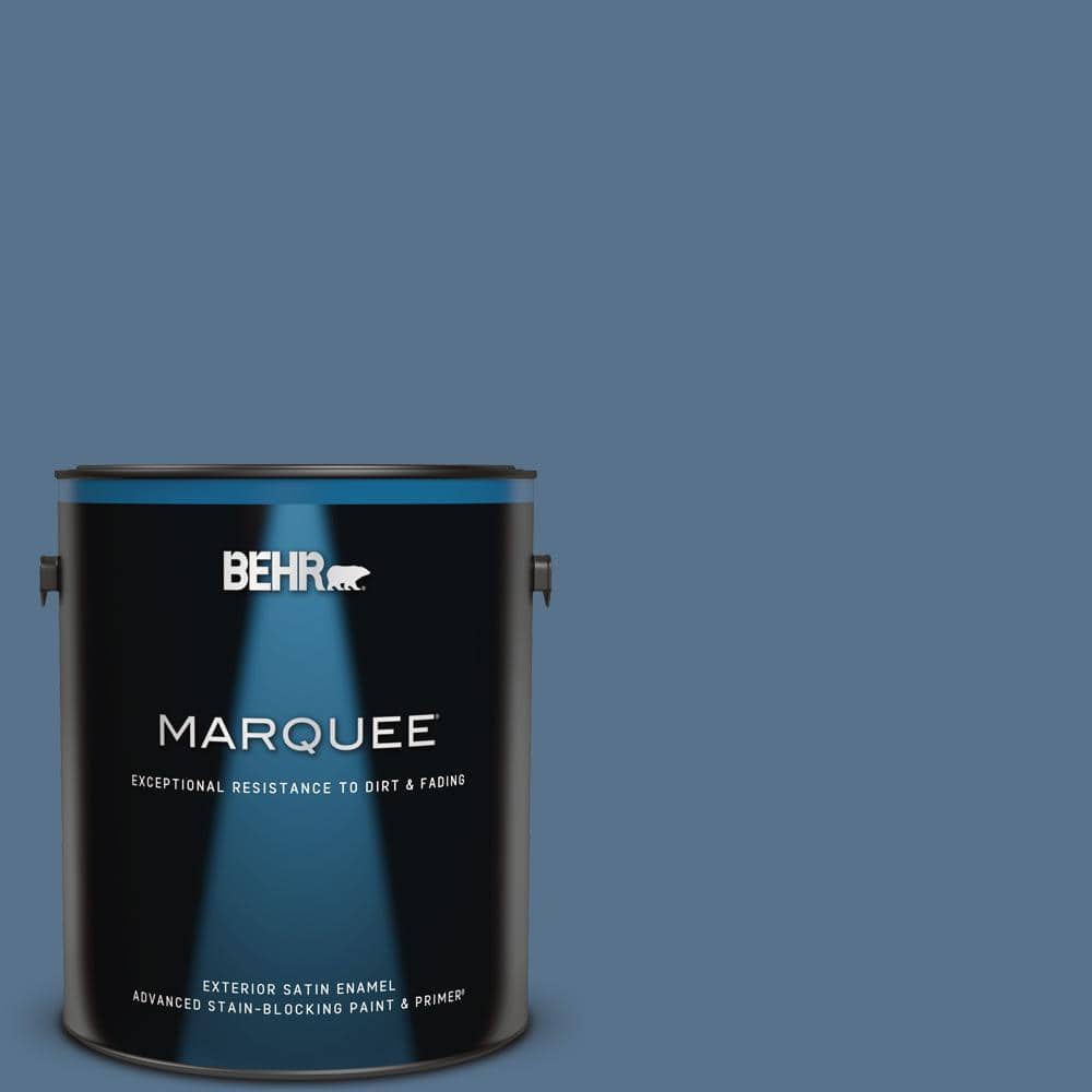 BEHR MARQUEE 1 gal. #PPU14-01 Arrowhead Lake Satin Enamel Exterior ...