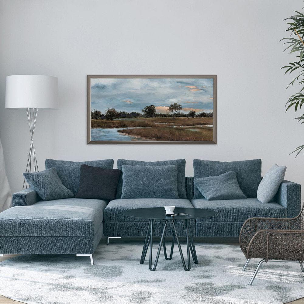 Paragon Jardine 1 Piece Framed Giclee Coastal Art Print 27 in. x 51 in ...
