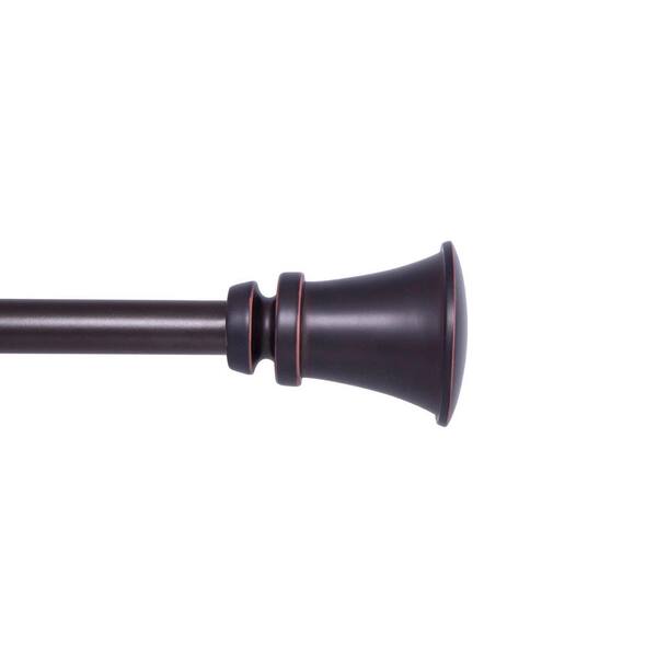 Kenney Nile 66 in. - 120 in. Adjustable Single Curtain Rod 3/4 in ...