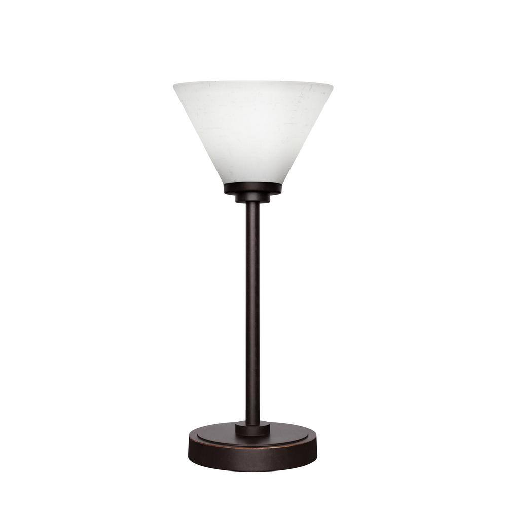 Quincy 15.75 in. Dark Granite Accent Lamp With Glass Shade 5R3DG312 ...
