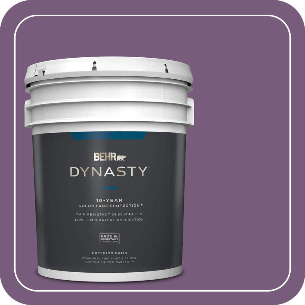 BEHR DYNASTY 5 gal. #670D-7 Gala Ball Satin Enamel Exterior Stain ...
