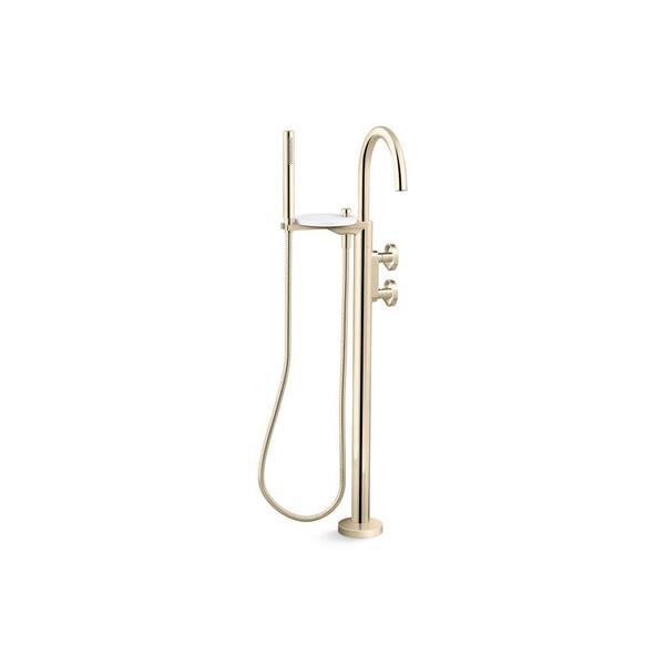 KOHLER Components Single Handle Freestanding Tub Faucet with Industrial ...