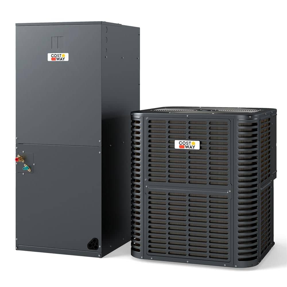 Costway 4 to 5 Ton 17-17.5 SEER2 Central Air Conditioner with Air ...