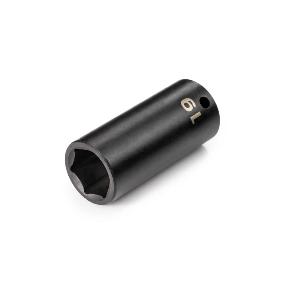 TEKTON 3/8 in. Drive x 19 mm Deep 6-Point Impact Socket SID13119 - The ...