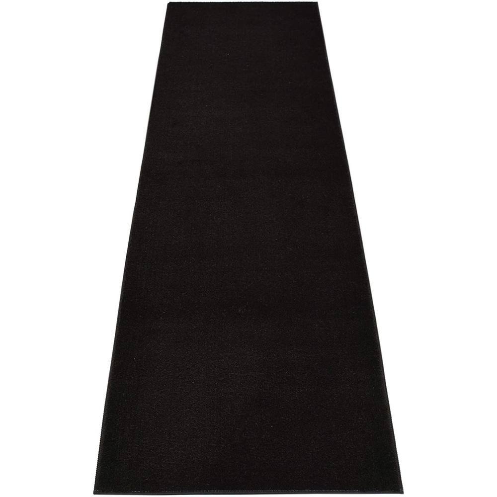 RugStylesOnline Euro Solid Black 32 in. Width x Your Choice Length ...