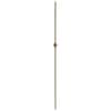 44 in. x 1/2 in. Antique Bronze Single Knuckle Hollow Iron Baluster ...