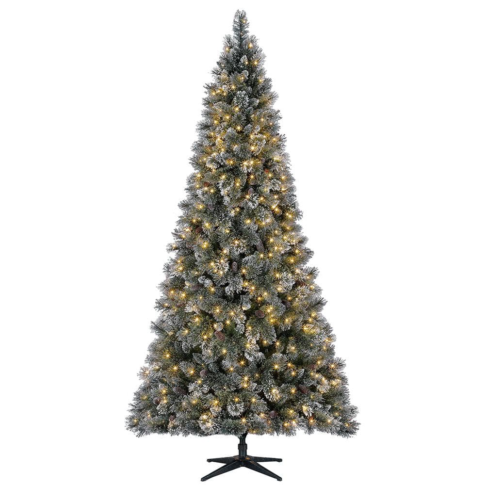 Home Accents Holiday 9 ft. Pre-Lit LED Sparkling Amelia Pine Artificial ...