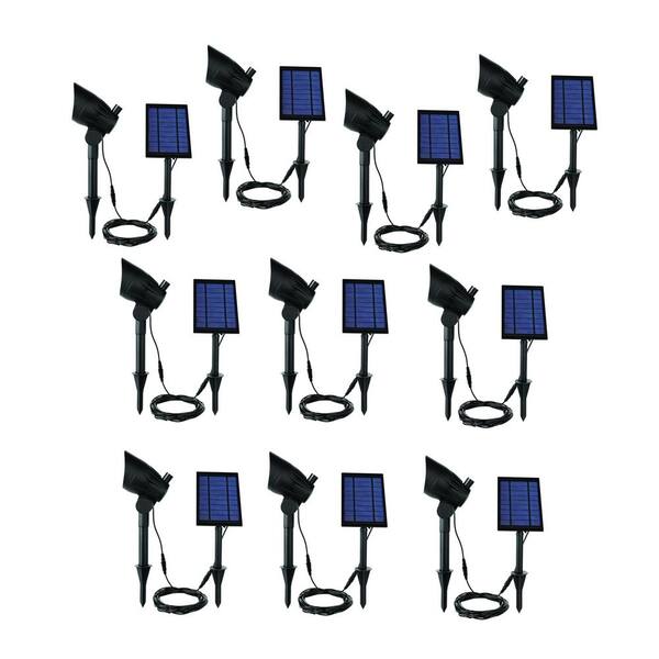 Reviews for Hampton Bay 100 Lumens Black LED Outdoor Solar Metal ...