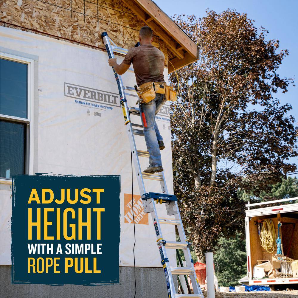 Buy 20 ft. Reach Aluminum Multi-Max Pro Multi-Position Ladder, 375 lbs ...