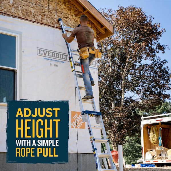 Buy 20 ft. Reach Aluminum Multi-Max Pro Multi-Position Ladder, 375 lbs ...