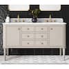 Home Decorators Collection Collette 60 in. Double Sink Greige Bath ...