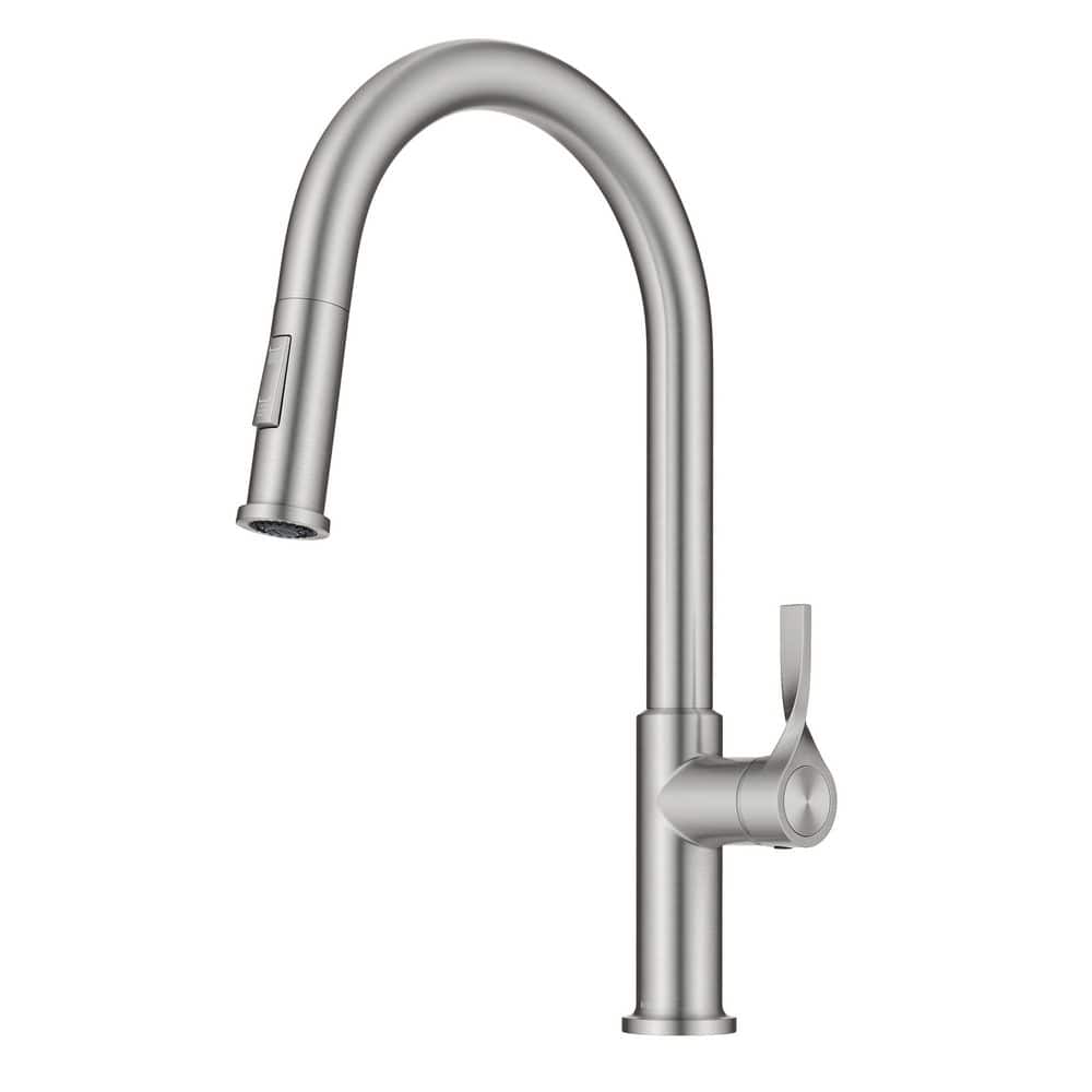 KRAUS Torak 2-Function Spot Free Stainless Steel 16.75 in. H Pull Down ...