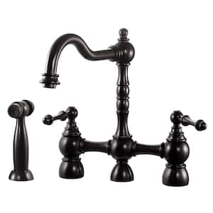 HOUZER Charleston Traditional 2-Handle Standard Kitchen Faucet with ...