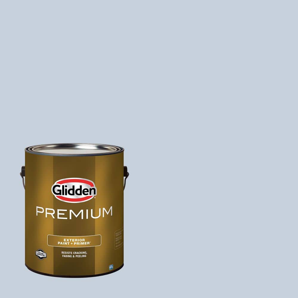 Glidden Premium 1 gal. Memory Lane PPG1163-2 Semi-Gloss Exterior Latex ...