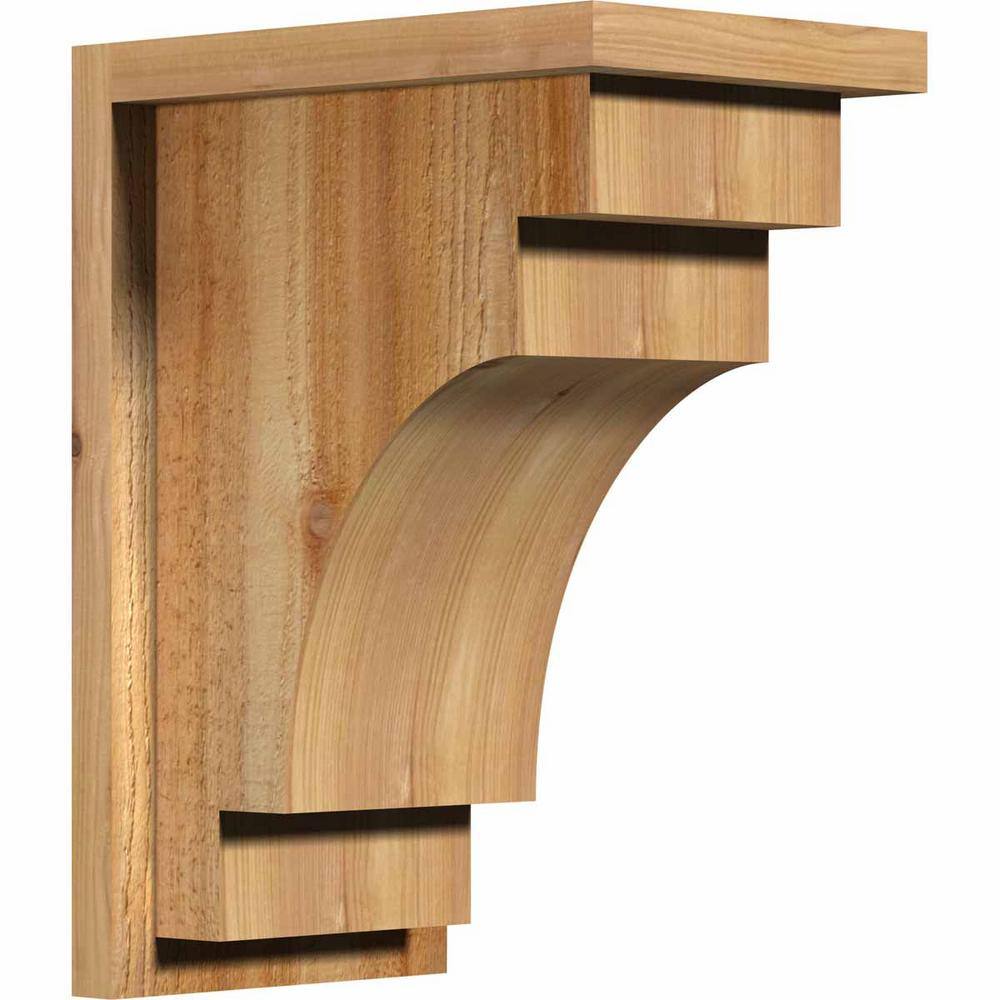 Ekena Millwork 8 in. x 12 in. x 16 in. Western Red Cedar Mediterranean ...