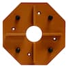 DeckWise WiseTile Hardwood Brown Hardwood Deck Tile Connector TILE-CONN ...