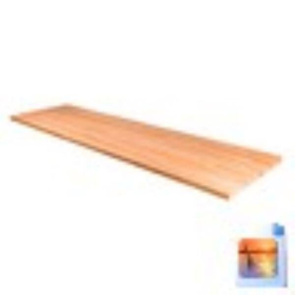 AMERICAN HARDWOOD INDUSTRIES 10 ft. L x 25 in. D Unfinished Cherry ...