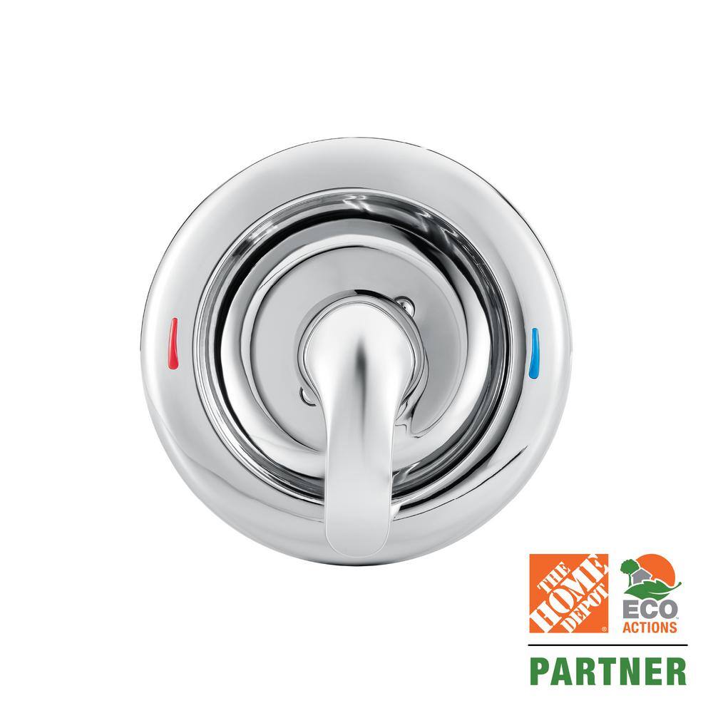 MOEN Chateau Lever Posi-Temp 1-Handle Shower Valve Trim Kit in Chrome ...