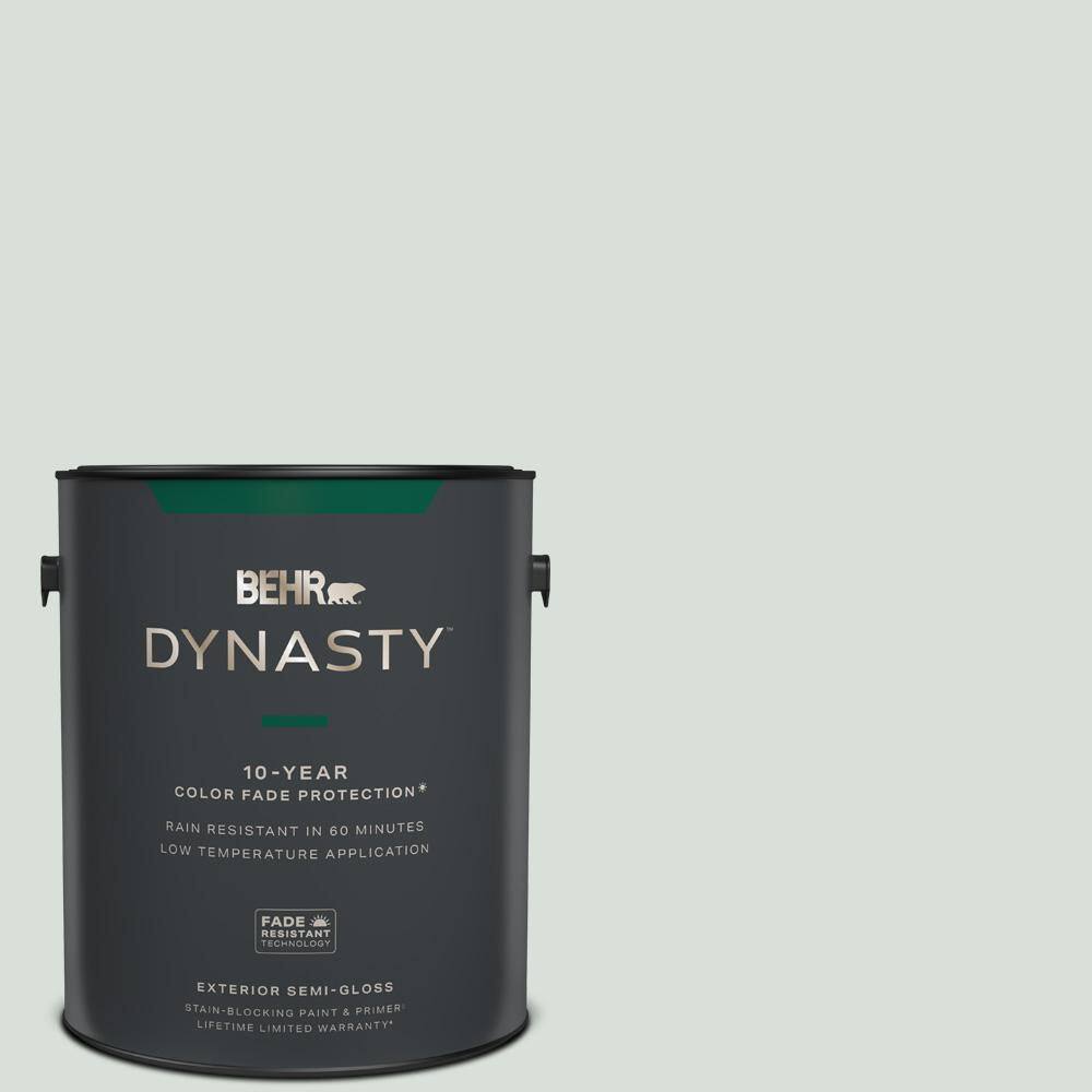 BEHR DYNASTY 1 gal. #N420-1 Juniper Breeze Semi-Gloss Exterior Stain ...