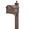 Whitehall Products Balmoral Bronze Streetside Monogram Mailbox Package ...