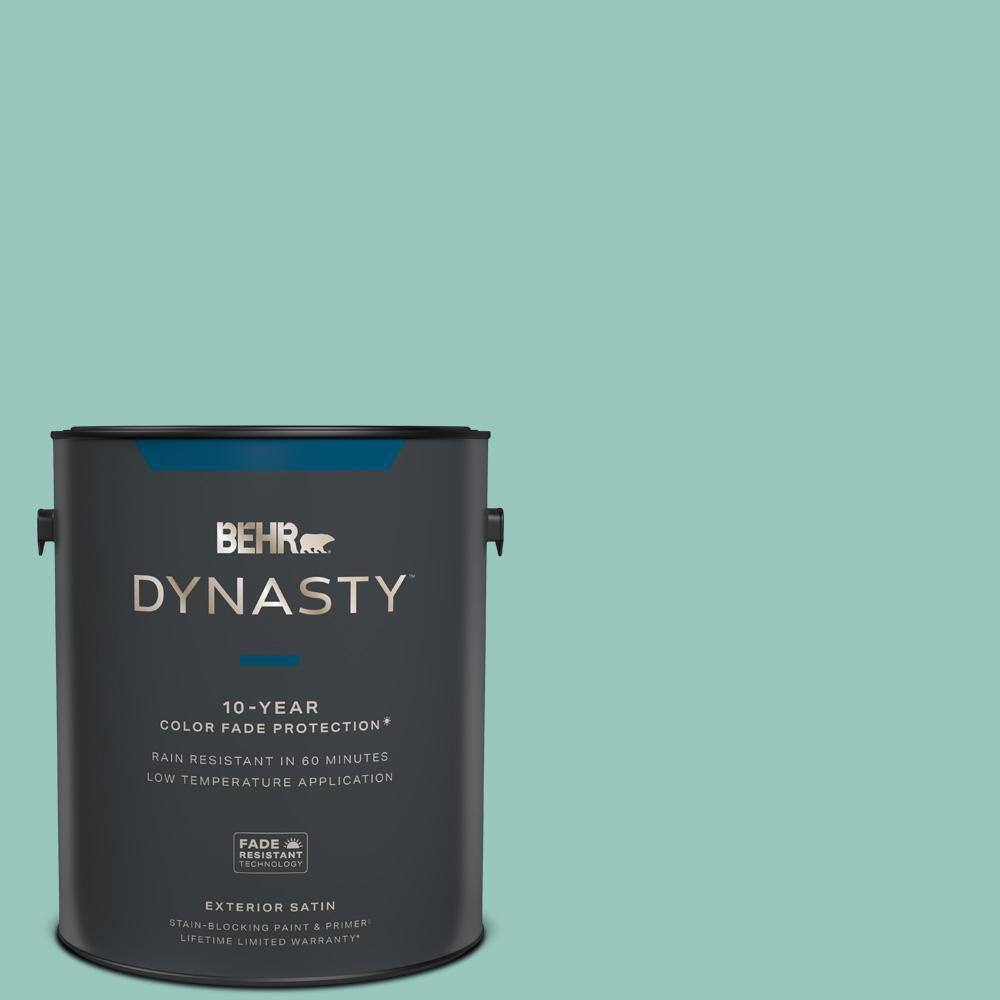 BEHR DYNASTY 1 gal. #490D-4 Eucalyptus Leaf Satin Enamel Exterior Stain ...