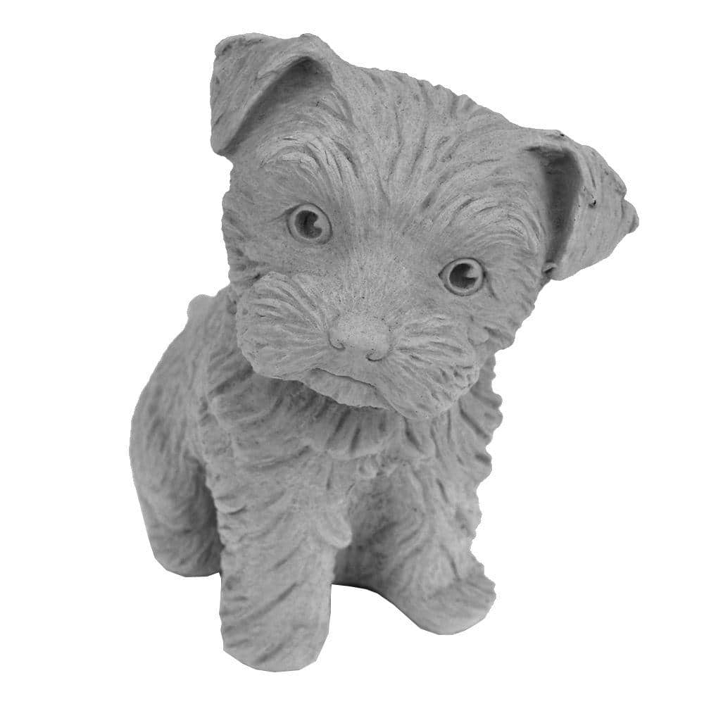 Nichols Bros. Stoneworks Cast Stone Yorkshire Puppy Garden Statue ...