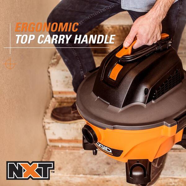 RIDGID 6 Gal. 3.5 Peak HP NXT Shop Vacuum Wet Dry Vac with General ...