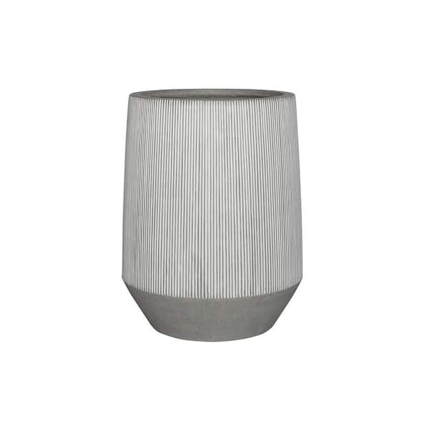 Pottery Pots 26.77 in. H Harith High L, Ficonstone Planter Indoor/Outdoor, White Stripe P3101-68 ...