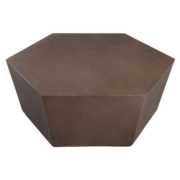 PATIOGUARDER 41 in. Indoor and Outdoor Patio Mgo Concrete Coffee Table ...