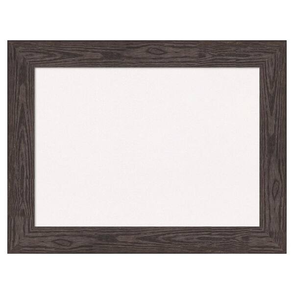 Amanti Art Bridge Black Wood White Corkboard 34 in. x 26 in. Bulletin ...