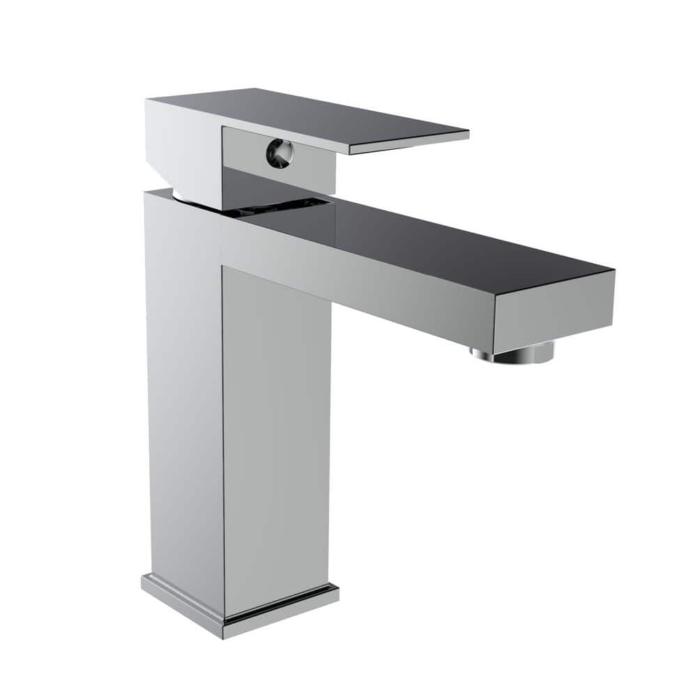 Maincraft Single-Handle Single-Hole Bathroom Faucet in Chrome HHK4F501 ...