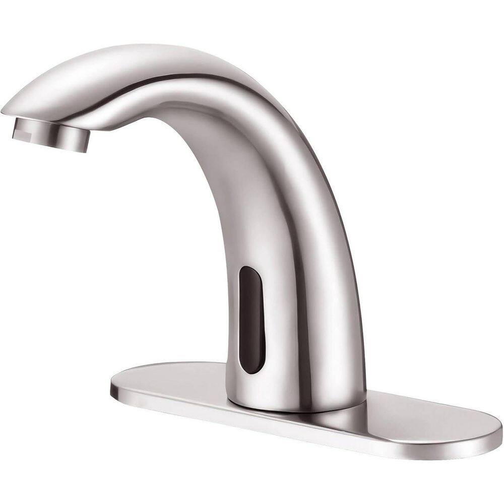 Pdpbath Automatic Sensor Touchless Single Hole Bathroom Faucet with ...