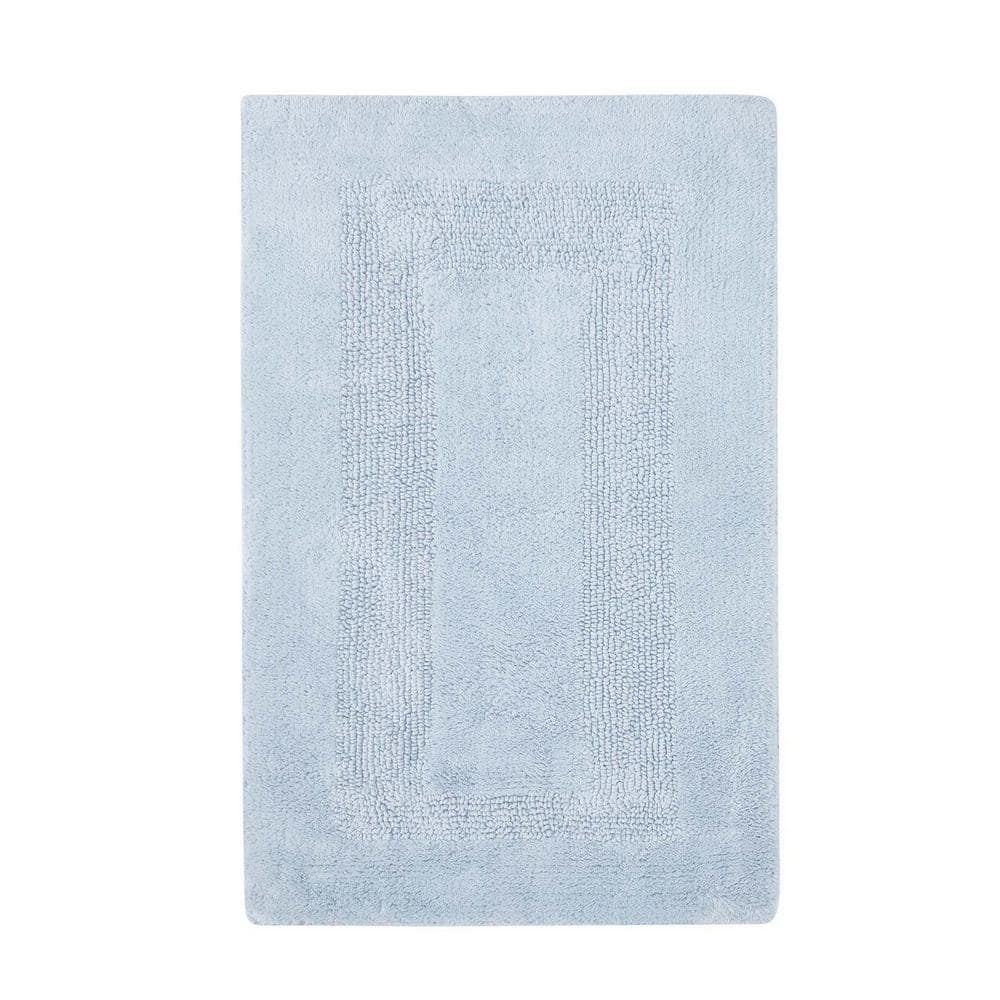 VCNY Home Jessica 20 in. x 32 in. Light Blue Solid Cotton Rectangle ...