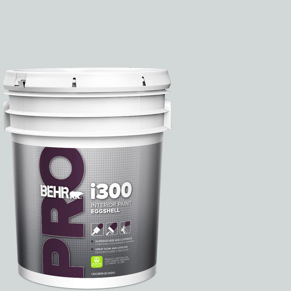 BEHR PRO 5 gal. #750E-2 Twilight Gray Eggshell Interior Paint PR33005 ...