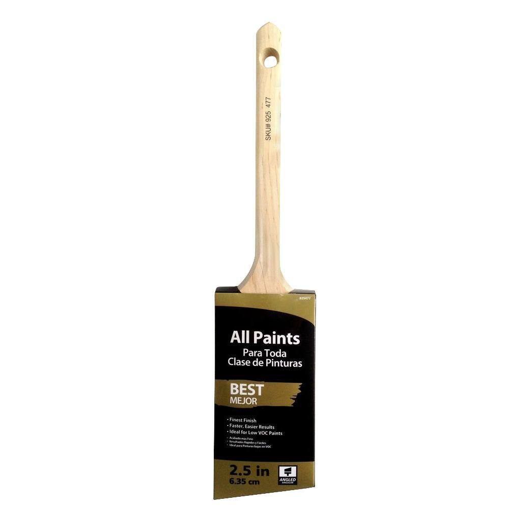 BEST 2.5 ANGLE SASH ALL PAINT BRUSH THD01109 - The Home Depot