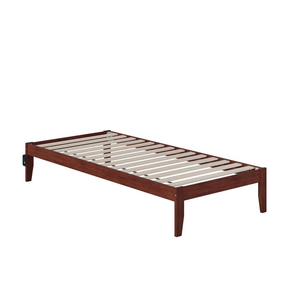 AFI Colorado Twin Extra Long Bed with USB Turbo Charger in Walnut ...